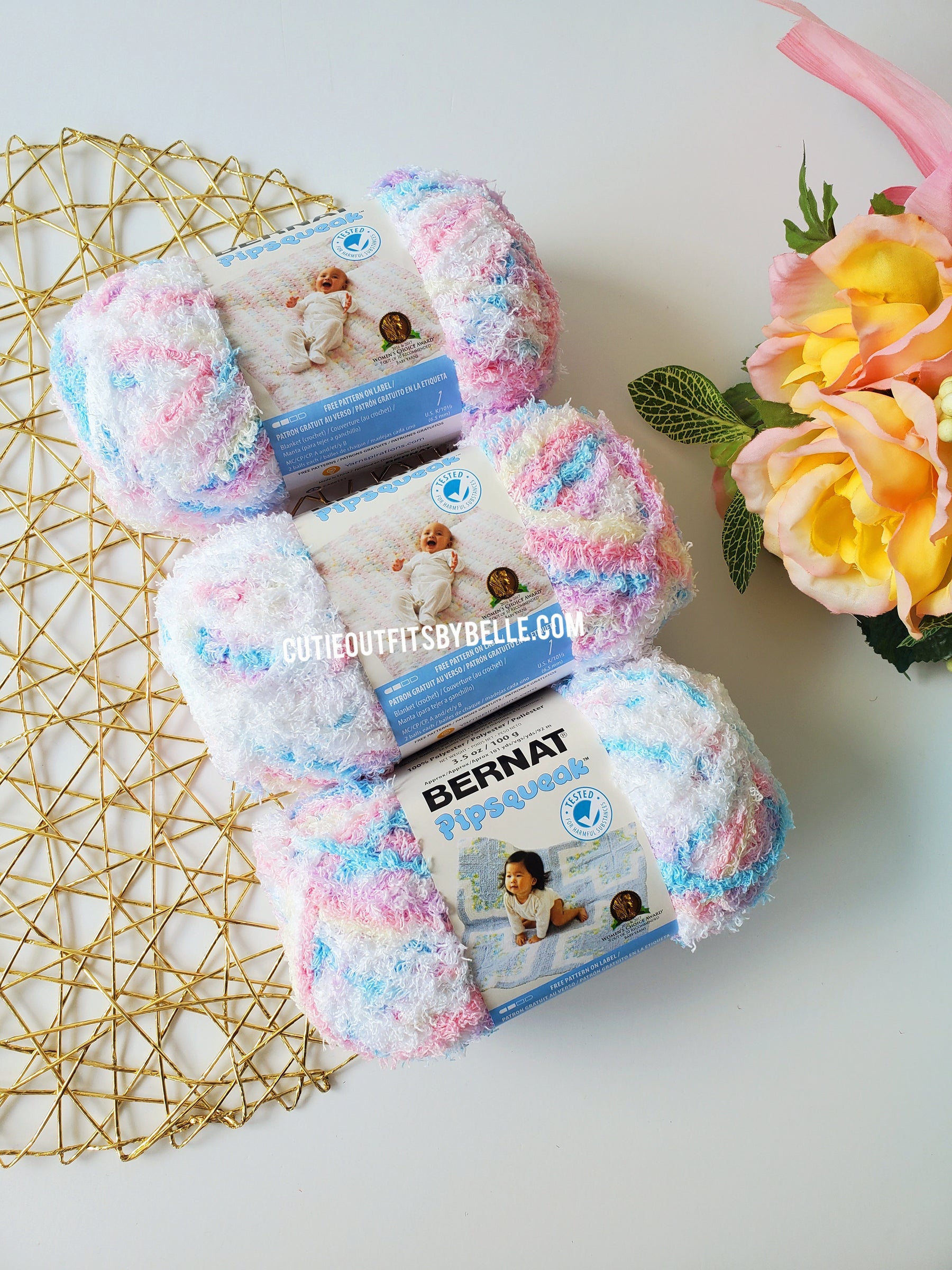 Sittin Pretty Bernat Pipsqueak Yarn, Soft Bulky Yarn – Cutie Outfits by ...
